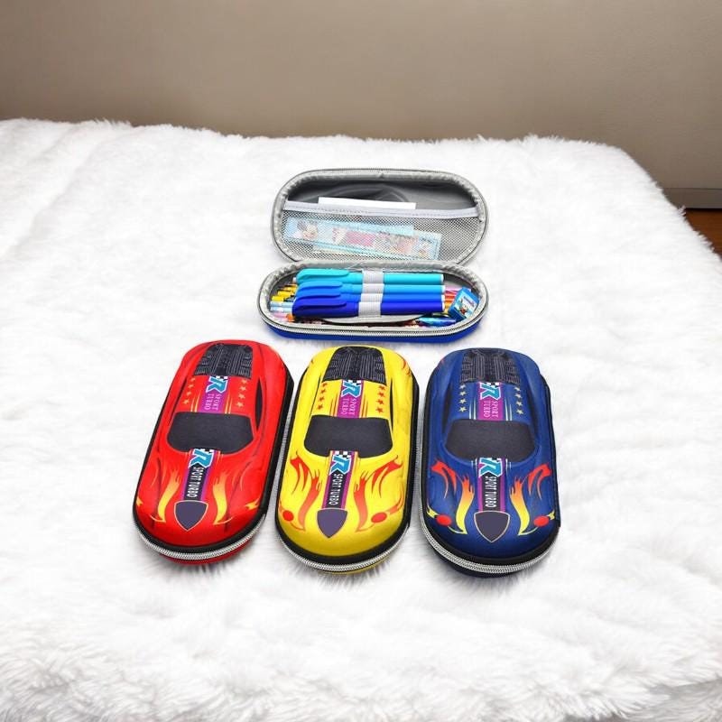 3D Racing Car Pencil Cases 3D EVA Large Capacity Pencil Case Back to ...