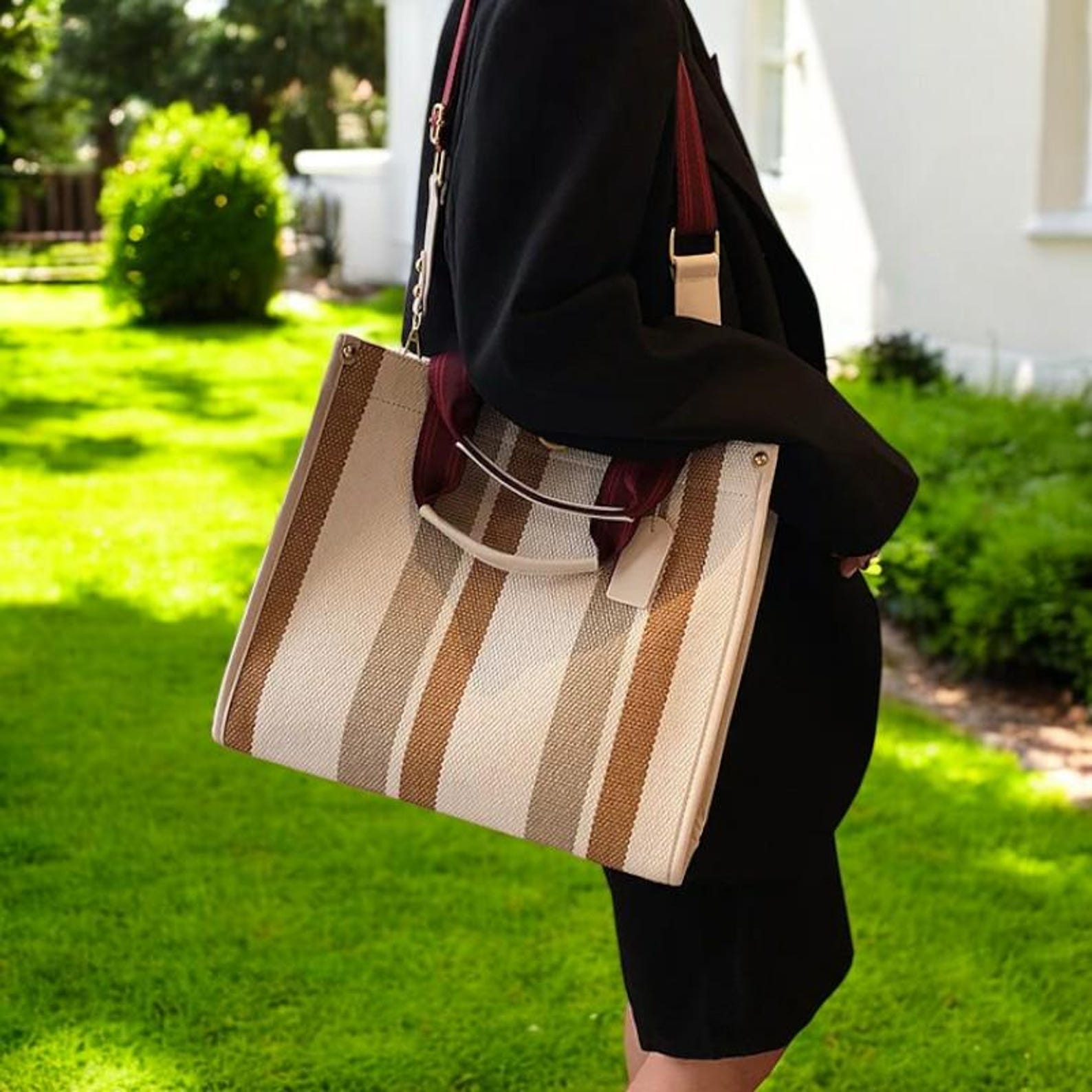 Custom Canvas Shoulder Bag - Personalized Embroidery Bag for Adult ...