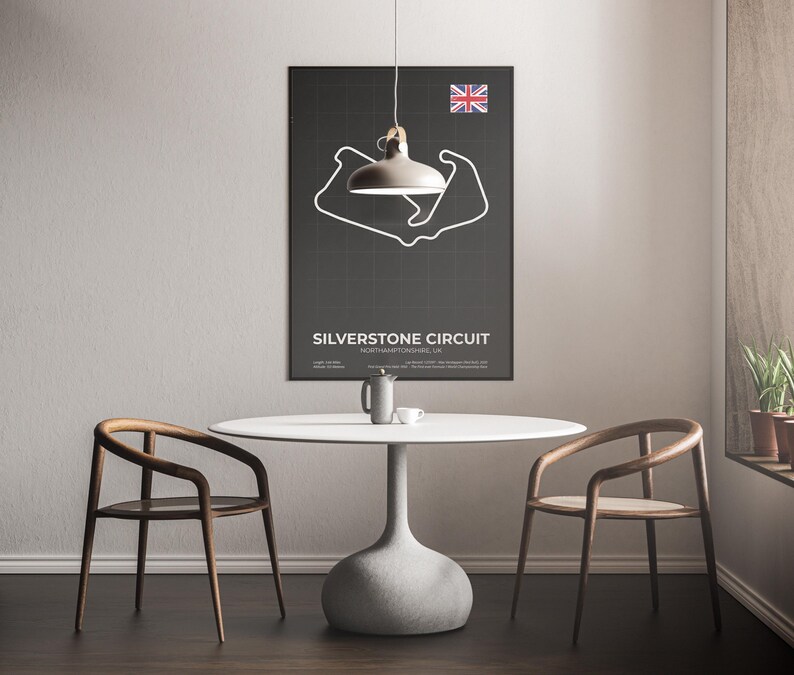 Silverstone Circuit Map Print | F1 Racing Poster (digital Download) - Etsy