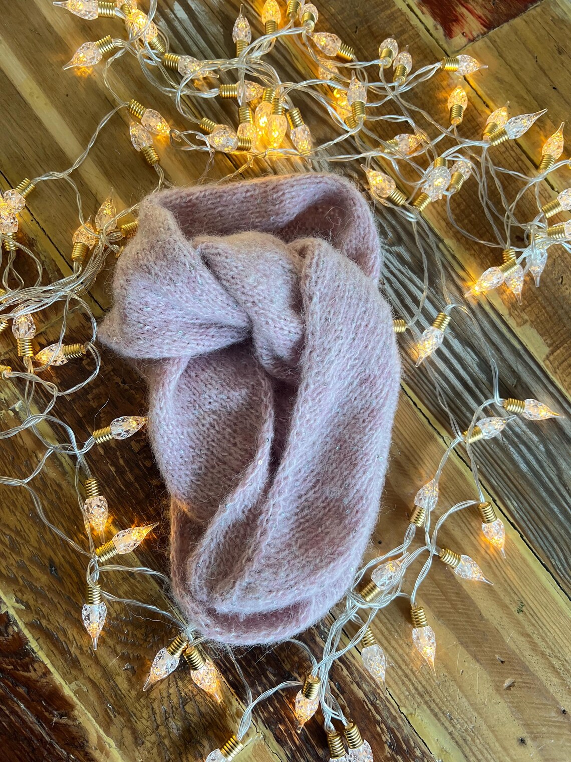 Hand Knitted Alpaca Triangle Scarf – Soft Lightweight Headscarf – Blush ...