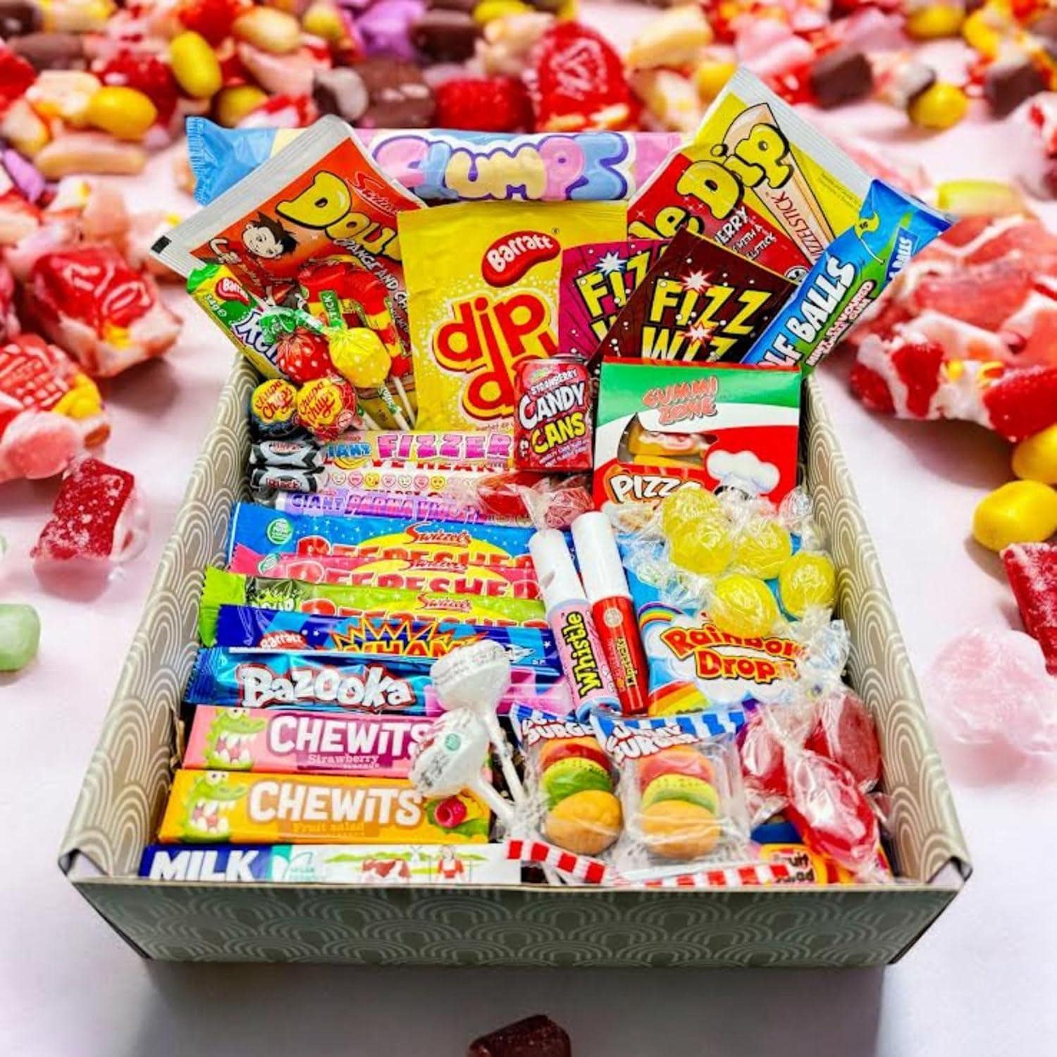 Retro Sweets Hamper-retro Sweets Gift Box With 50x Nostalgic Sweets ...