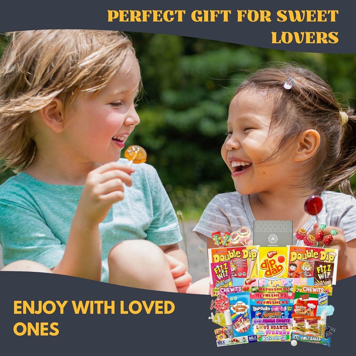 Retro Sweets Hamper-retro Sweets Gift Box With 50x Nostalgic Sweets ...