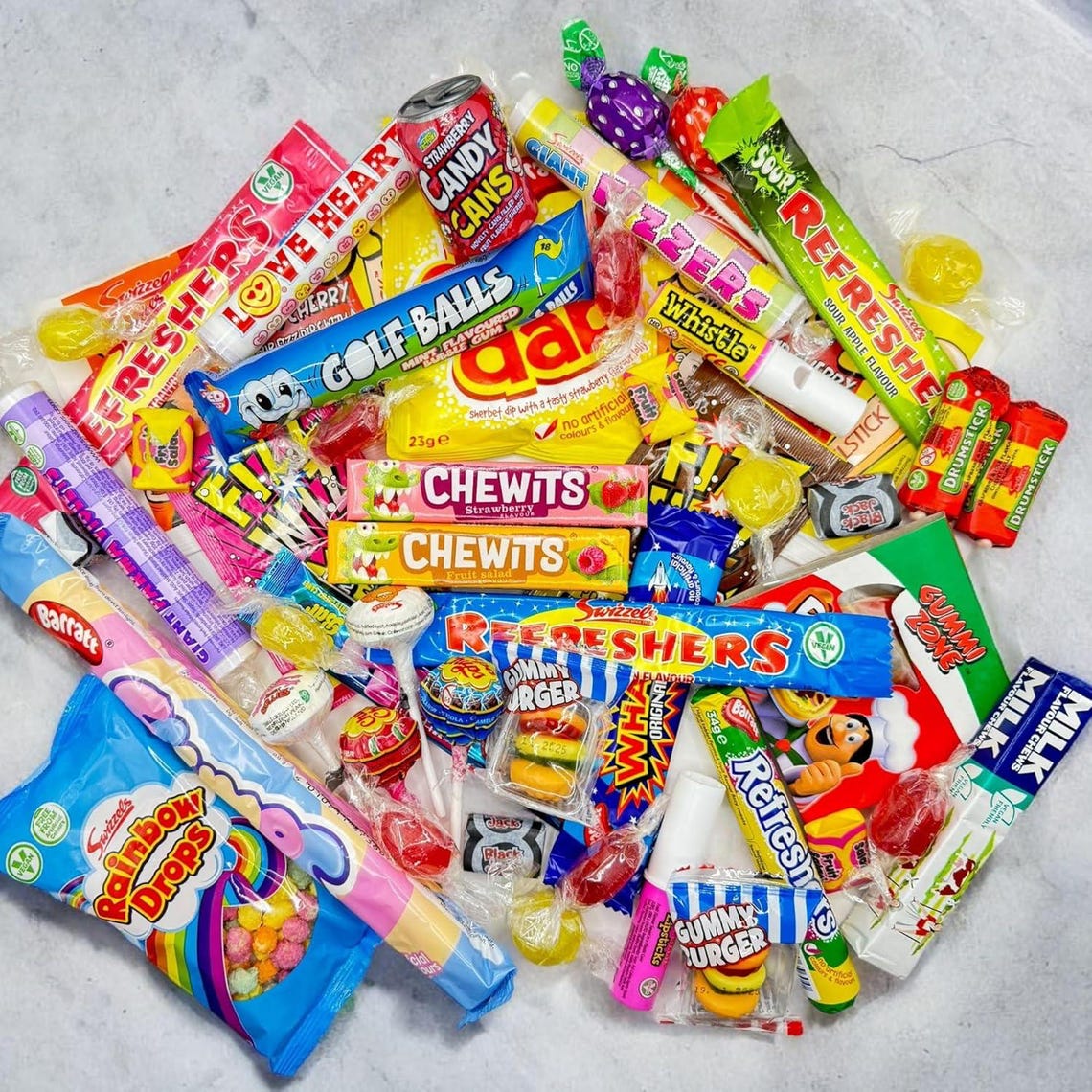 Retro Sweets Hamper-retro Sweets Gift Box With 50x Nostalgic Sweets ...