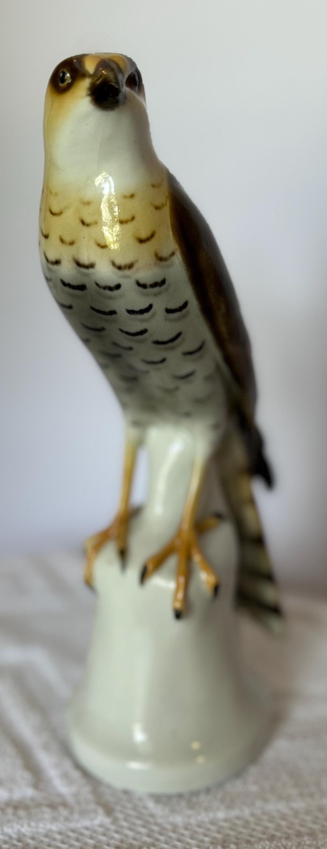 Antique Rare PEREGRINE FALCON Figurine-likely British (bow Porcelain Co ...