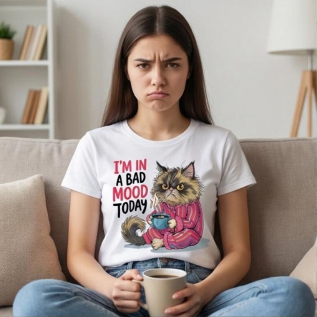 Grumpy Cat PNG – Bad Mood Design, T-shirt, Mug, Wall Art (digital ...