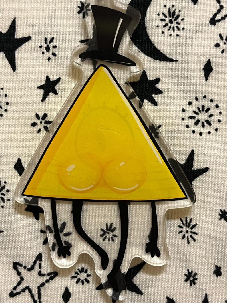 Bill Cipher Keychain & Sticker!!! - Etsy