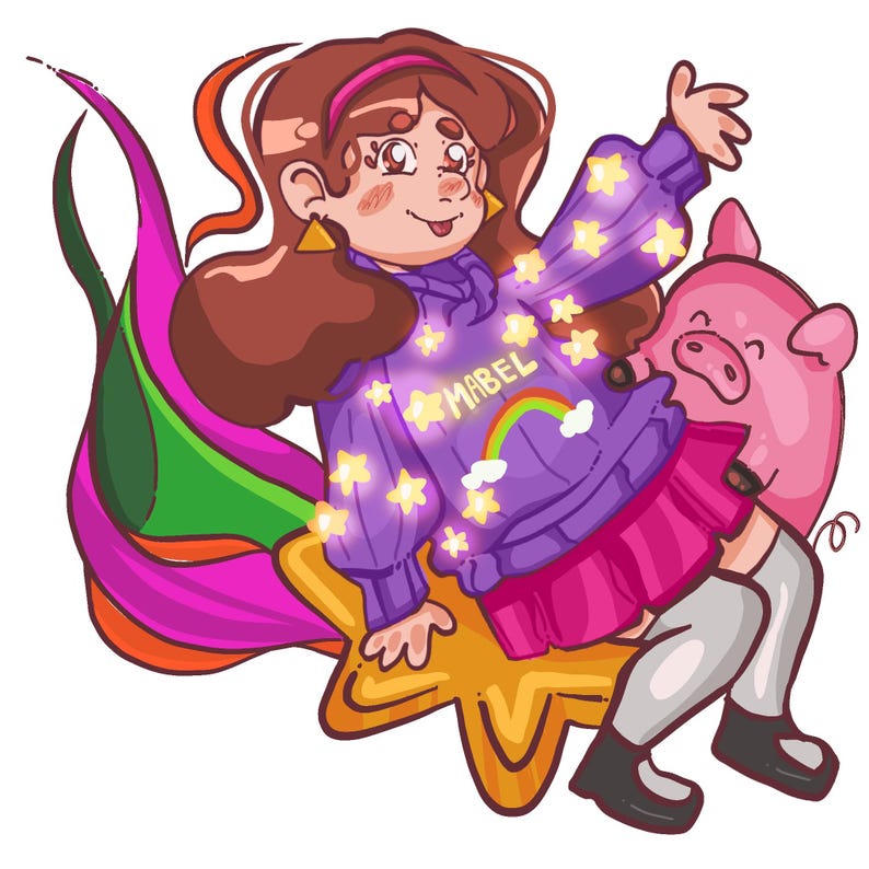 Mabel Pines and Waddles Acrylic Charm (preorder) - Etsy