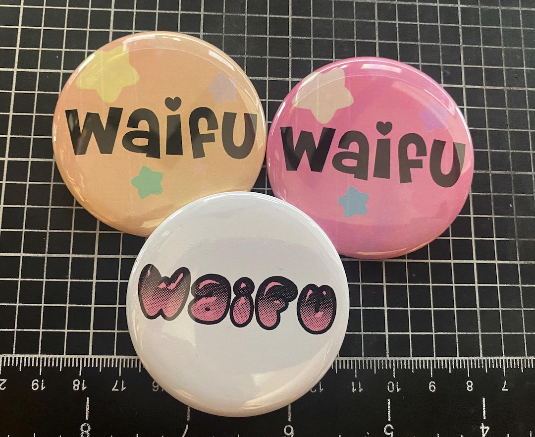 Waifu, Waifu Anime, Manga Style, Pinback Button, Magnet, Bottle Opener ...
