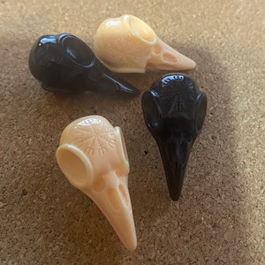 Set of 4 Resin Bird Skull Push Pins, Office Decor, Novelty Thumb Tacks ...