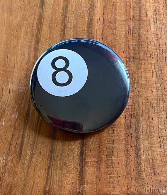 8 Ball Pool Billiards Magic 8 Ball Pinback Button Magnet | Etsy