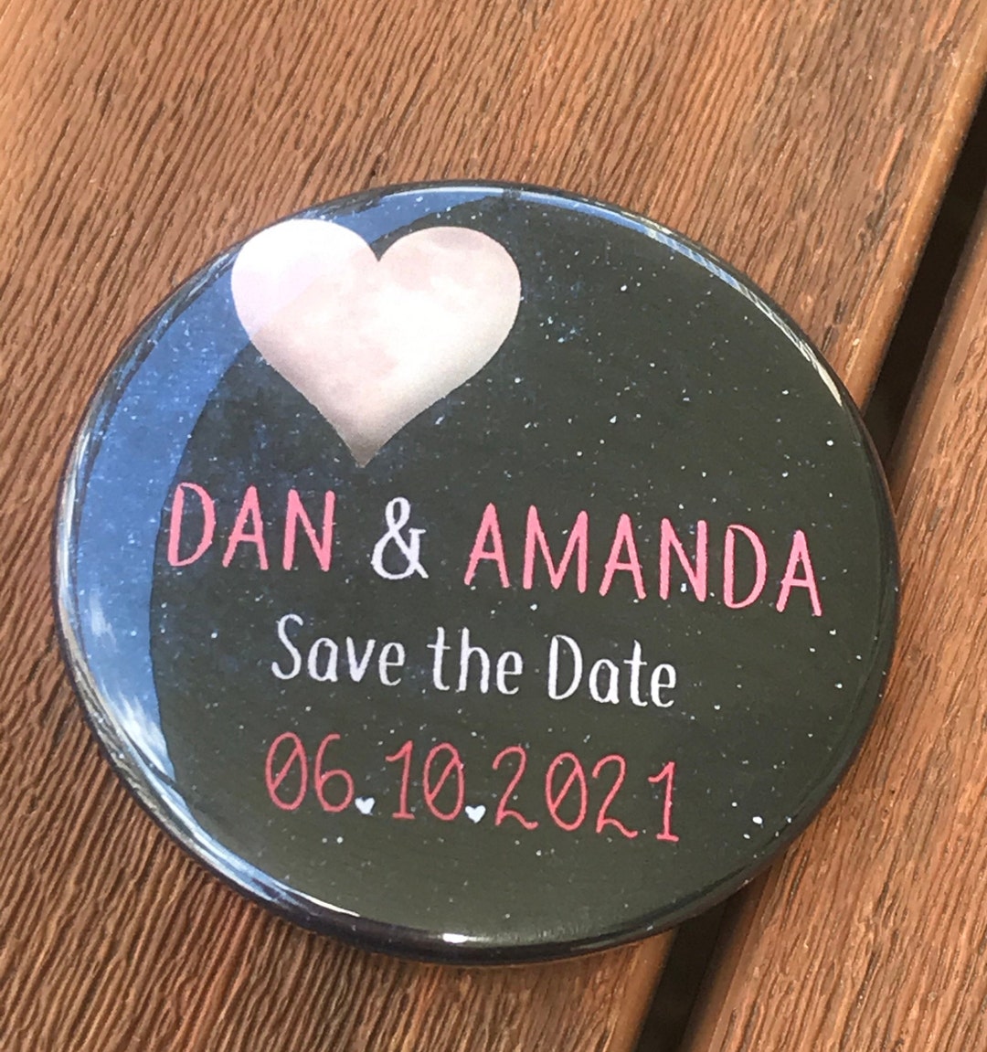 Wedding - Save the Date Magnets - Button Magnets - Custom Magnets - 2. ...