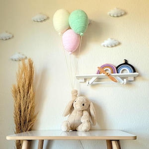 Flying Bunny and Balloons Hanging Nursery Decor Baby Mobile Kids Wall ...