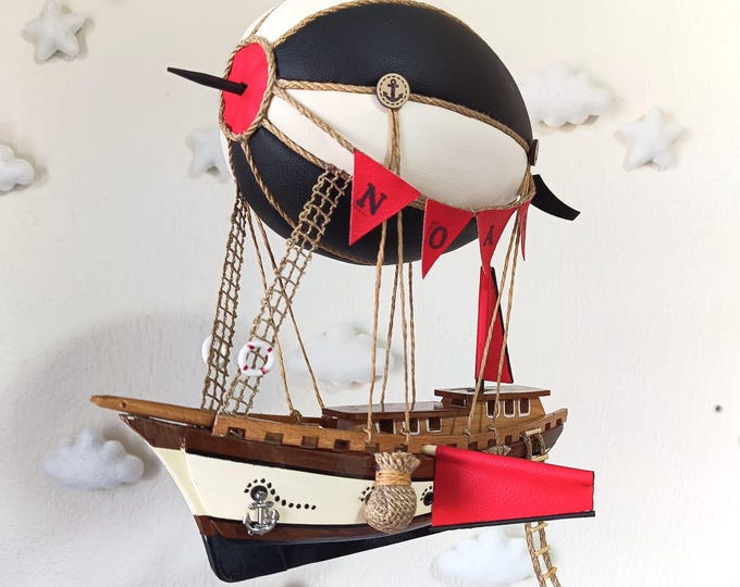 16" Steampunk Hot Air Balloon, Hot Air Balloon Model, Decorative Hot ...