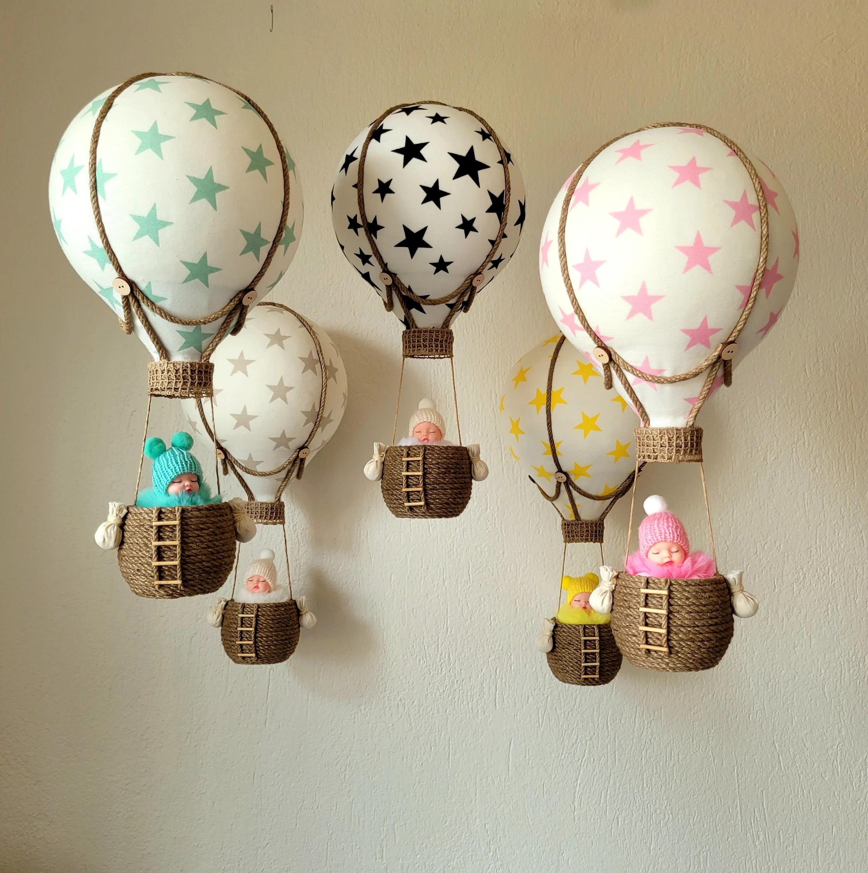 Hot Air Balloon Nursery Decoration Hanging Nursery Mobile Kids Room ...