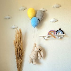 Flying Bunny and Balloons Hanging Nursery Decor Baby Mobile Kids Wall ...