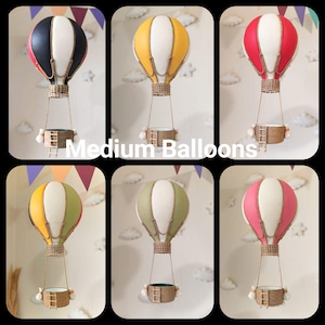 Hot Air Balloon Nursery Mobile | Leather Airballoon | Baby Mobile ...