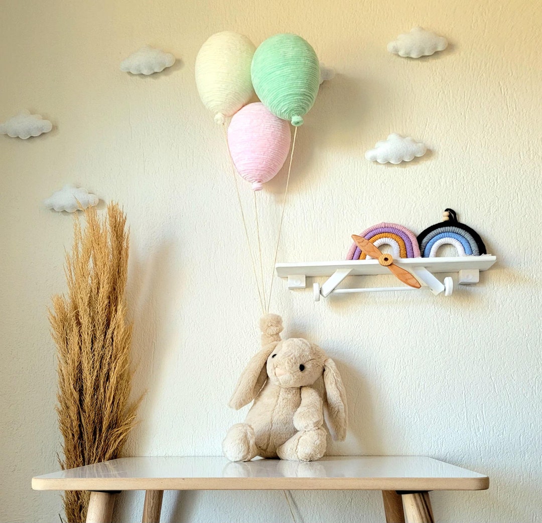 Flying Bunny and Balloons Hanging Nursery Decor Baby Mobile Kids Wall ...