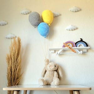 Flying Bunny and Balloons Hanging Nursery Decor Baby Mobile Kids Wall ...