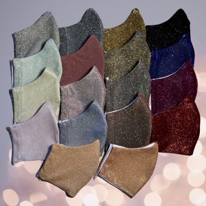 Glitter Face Mask, Sparkle Face Mask, Sparkly Face Mask, Glitter Mask ...