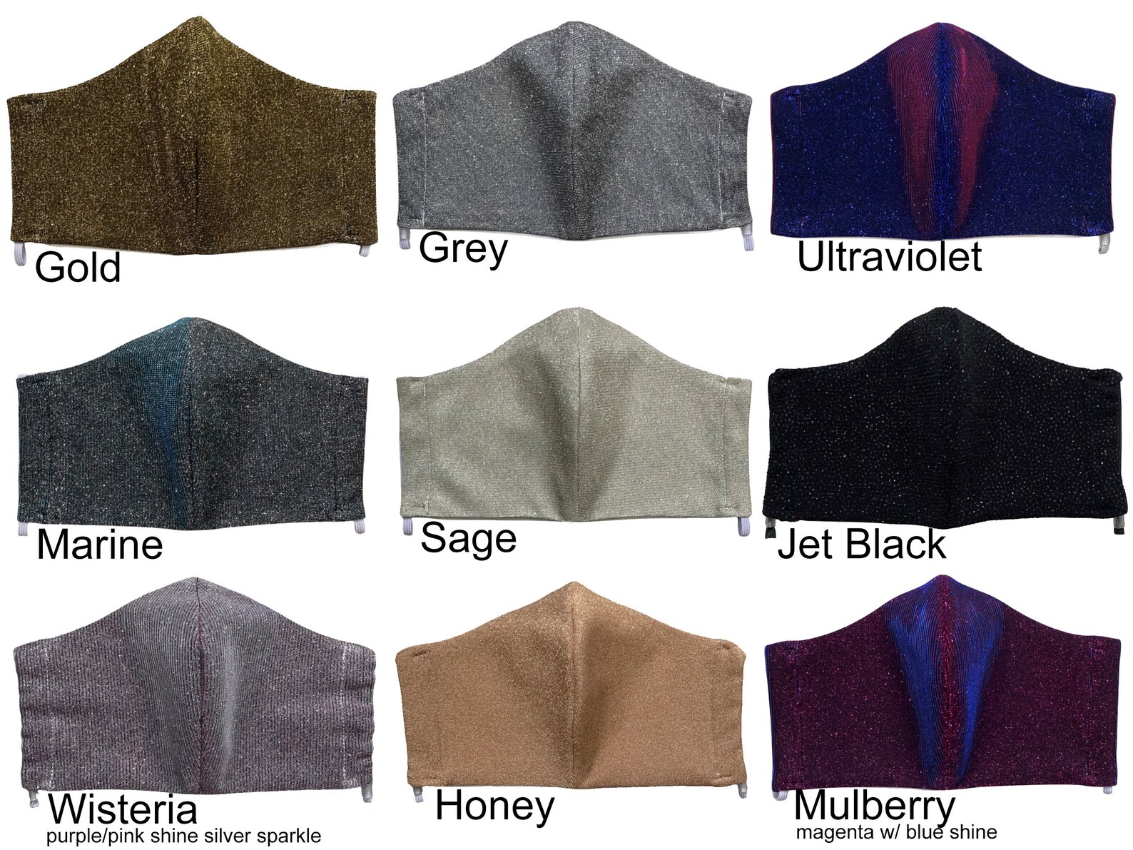 Glitter Face Mask Sparkle Face Mask Sparkly Face Mask | Etsy