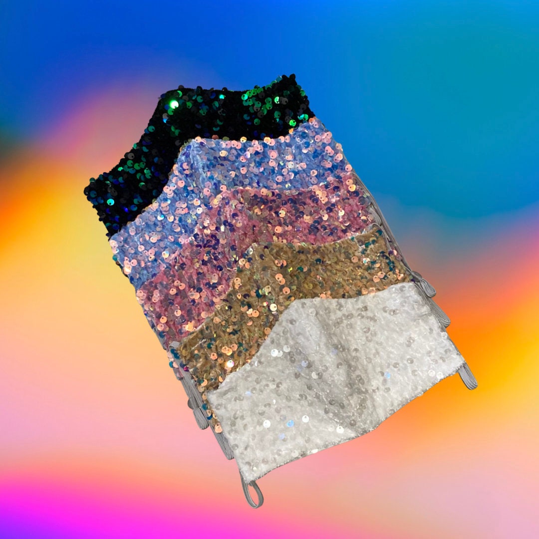 Sequin Velvet Face Mask, Velvet Face Mask, Sequin Mask, Velvet Mask ...