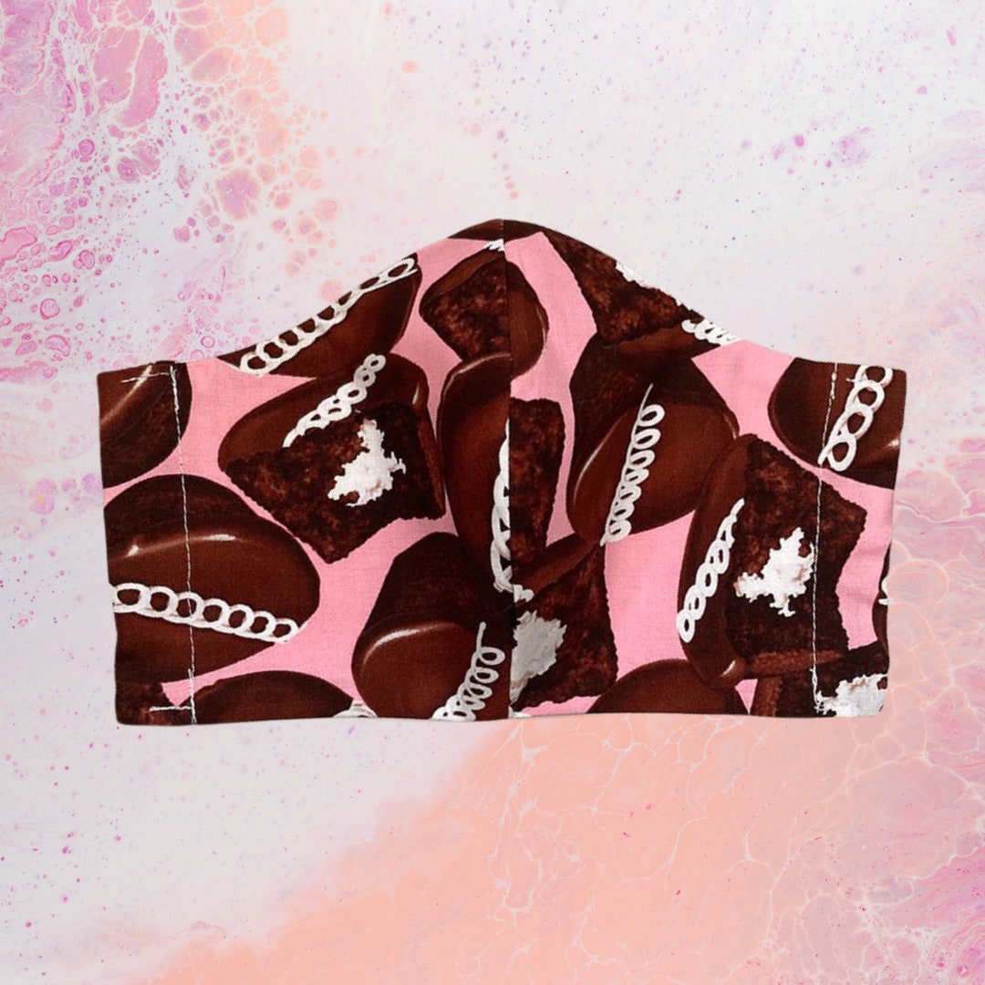 Chocolate Cupcake Mask, Cupcake Face Mask, Cupcake Mask, Cupcake Fabric ...