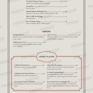Canva Template - Southern-inspired Dinner and Bar Menu 8.5 X 14 Inches ...