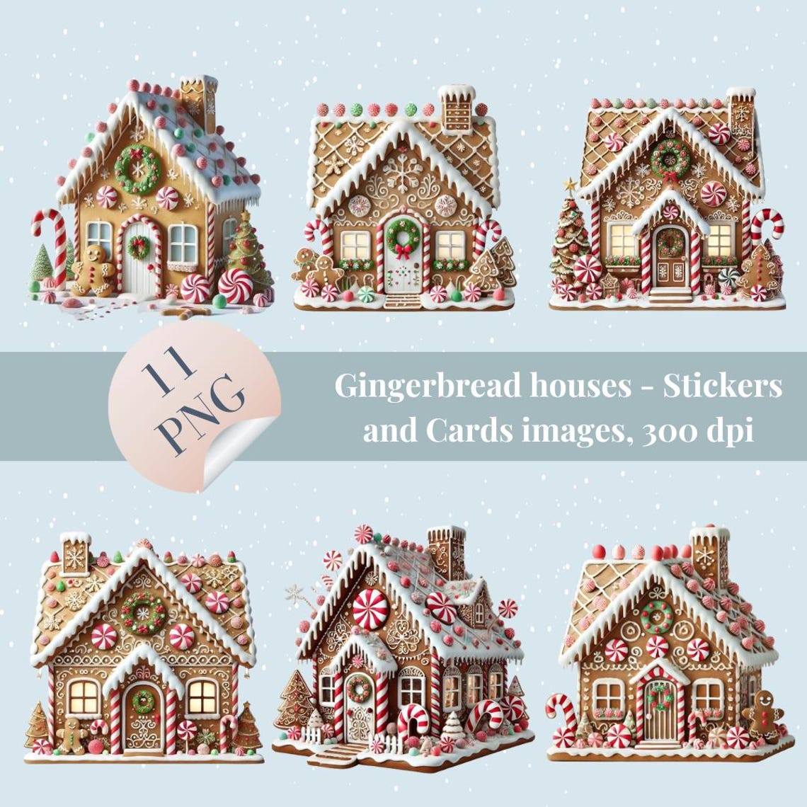 Gingerbread House Clipart | Gingerbread House Collection | 11 Designs ...