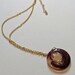 Resin Ruby Red Swirl Necklace - Etsy