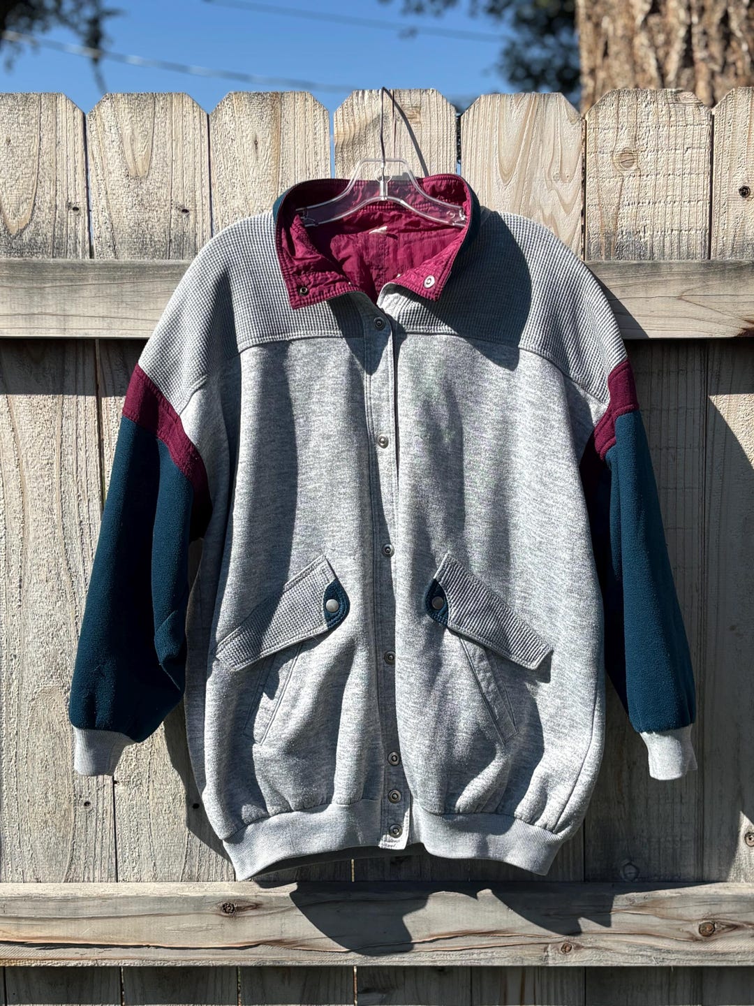 Vintage Reversible Jacket Large - Etsy