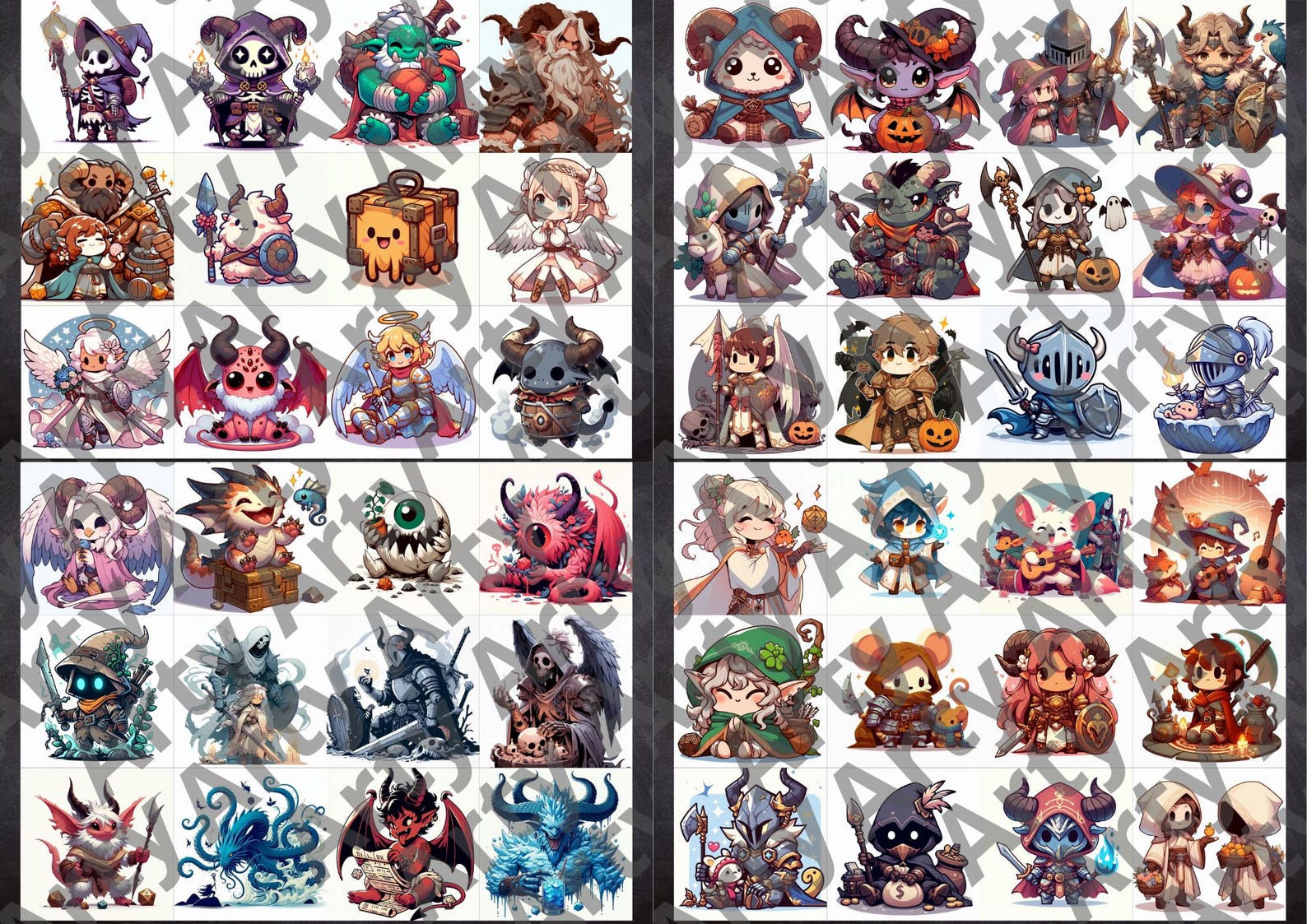 100 Dnd Clipart Bundle | Fantasy RPG Icons | Dungeon Master Tools ...