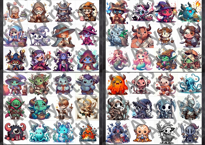 100 Dnd Clipart Bundle | Fantasy RPG Icons | Dungeon Master Tools ...