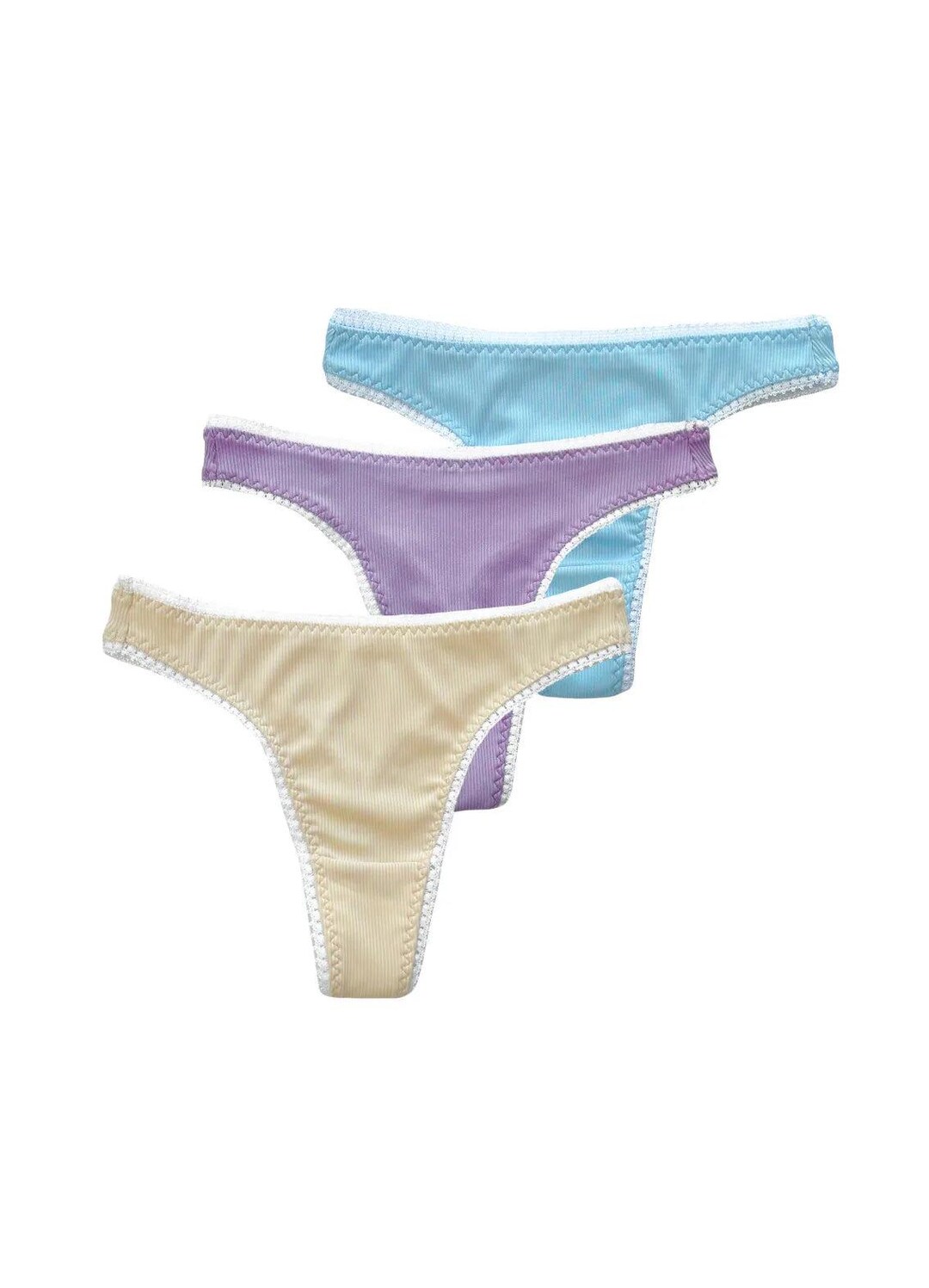 Organic Cotton Panties Set Thong Panties High Cut Design Modern