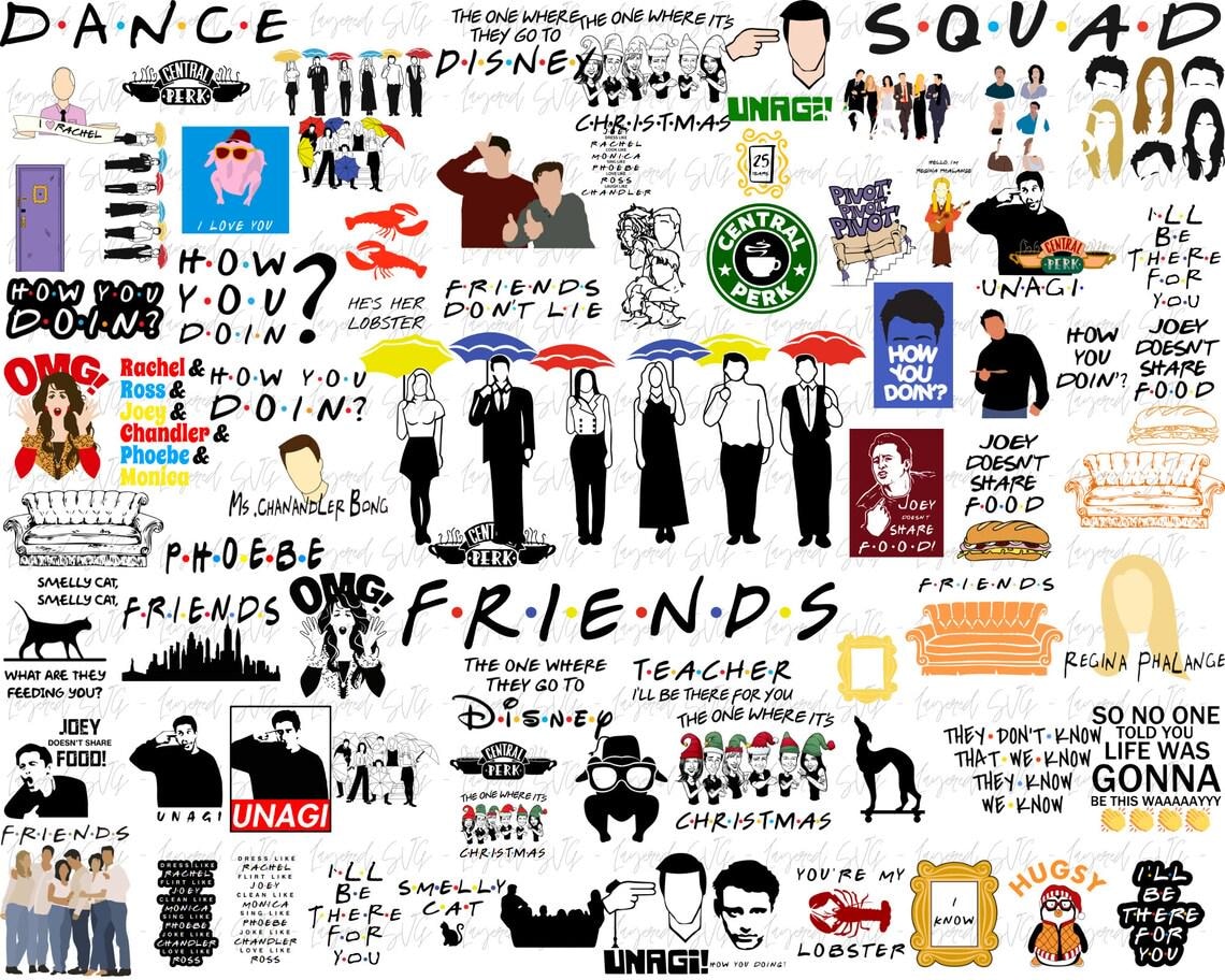 Friends Png Friends Png, Layered Files, Cricut Svg Files, Svg Bundle ...
