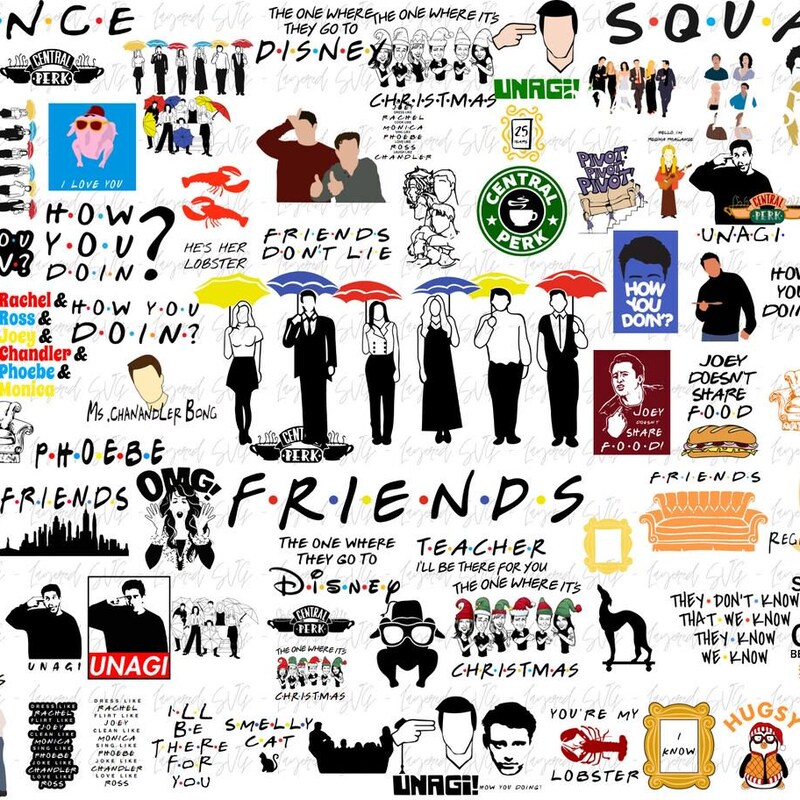 Friends Logo Clipart - Etsy