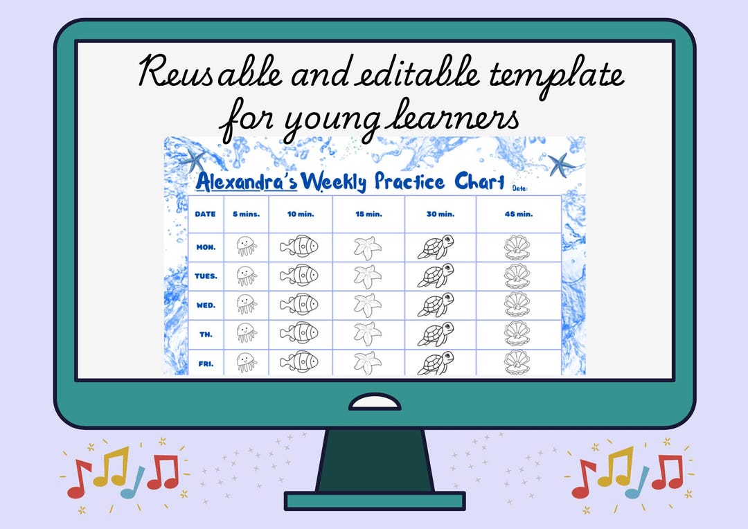 Reusable and Editable Template for Young Learners, Practice Progress ...