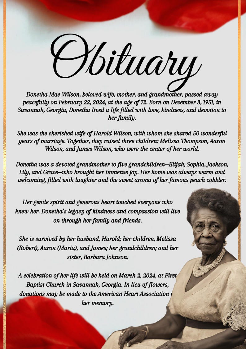 Celebration of Life Eulogy & Obituary Booklet Canva Funeral Template ...