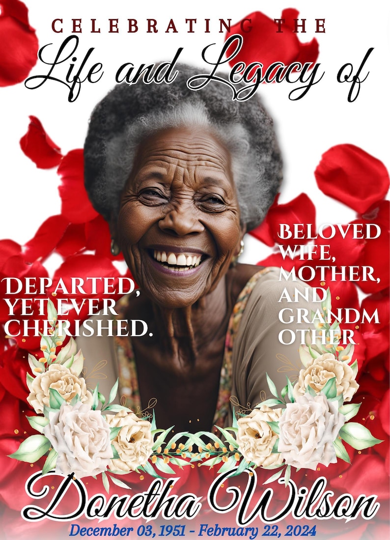 Celebration of Life Eulogy & Obituary Booklet Canva Funeral Template ...