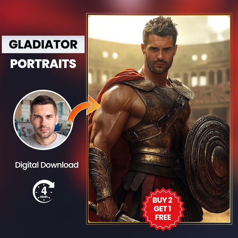 Warrior Portrait Custom - Etsy