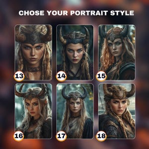 Custom Warrior Portrait | Unique Warrior Women Art | Personalized Women ...