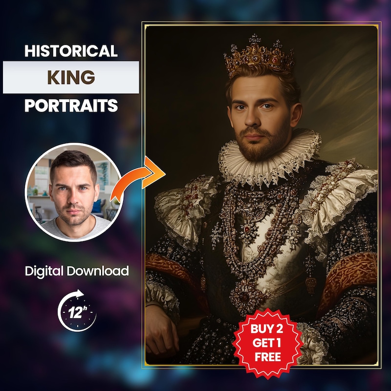 Historical Portrait - Etsy