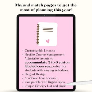 Blush & Ivy Academic Planner Pages | Personalized Study Organizer - Etsy