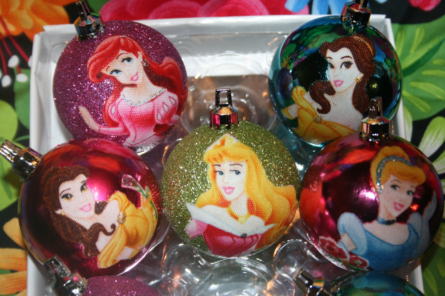 Disney Princess Christmas Ornaments Etsy
