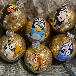 Bluey Inspired Christmas Ornaments - Etsy