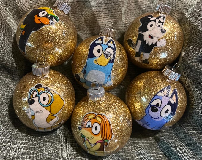 Bluey Inspired Christmas Ornaments - Etsy