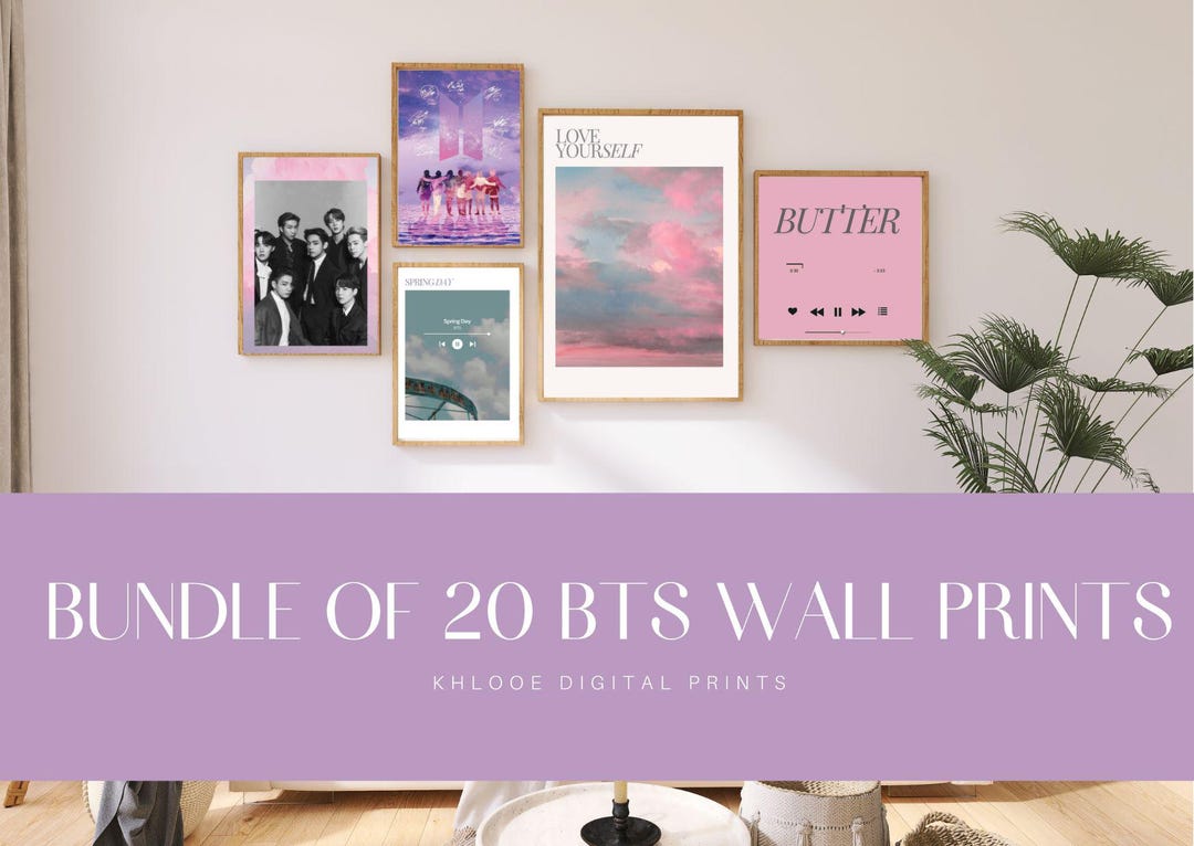 Bts Mega Bundle Poster, Subtle Kpop Decoir ,bts Aesthetic Merch ...