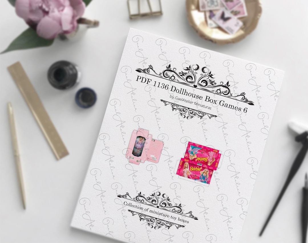 Printable Miniature Toys Packaging for Miniature Dollhouse 1,12 or 1,6 ...