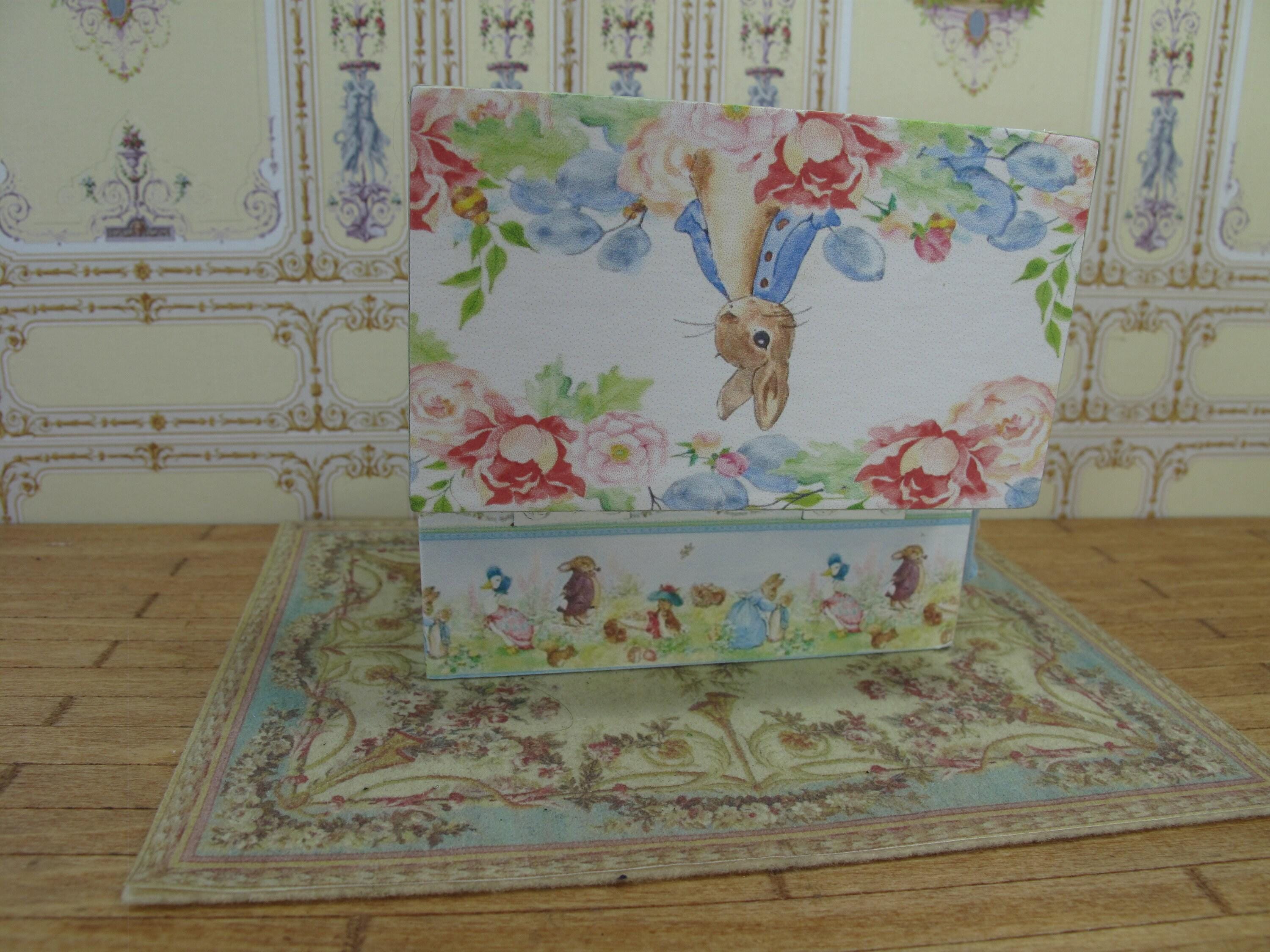 Gaël Dollhouse Miniature Full Peter Rabbit Trunk , Books Petter Rabbit ...