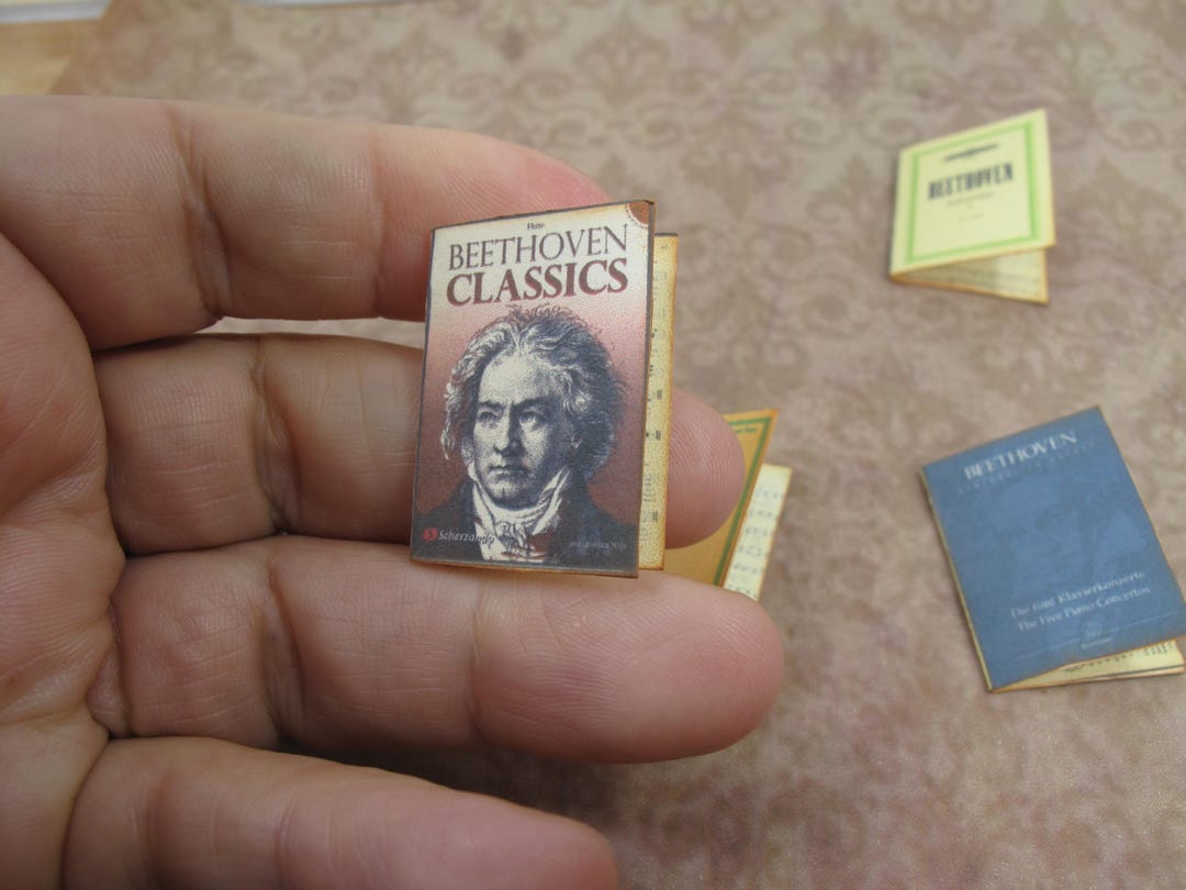 Beethoven Sheet Music Folder: Choose From 4 Miniature Models for ...