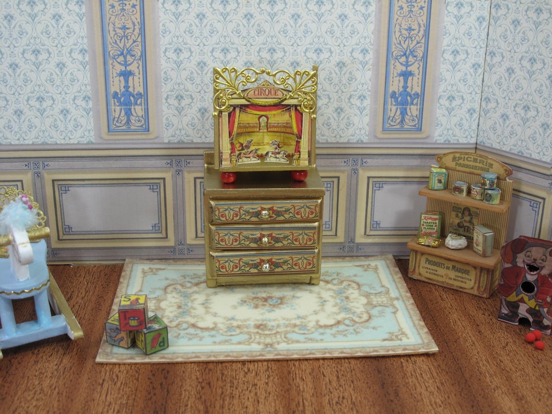 NEW* Dollhouse Miniature Puppet Theater for Dollhouse Toy Theatre ...